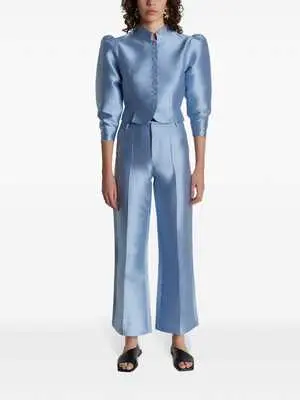 DESTREE Yoshi Pressed-crease Trousers - Blue