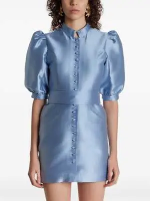 DESTREE Amoako Satin-finish Mini Dress