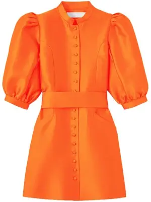 DESTREE Amoako Satin-finish Mini Dress - Orange