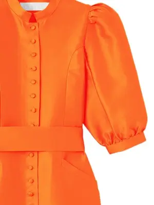 DESTREE Amoako Satin-finish Mini Dress - Orange
