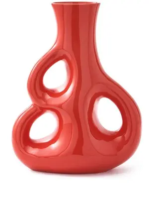 POLSPOTTEN Three Ears Ceramic Vase - Red