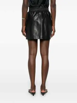 ARMA Mare Leather Skirt - Black