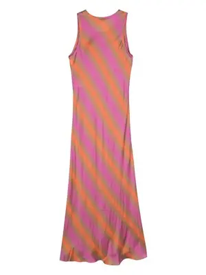 Aspesi Striped Maxi Slip Dress