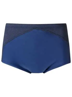 AMIR SLAMA Panelled Low-rise Trunks - Blue