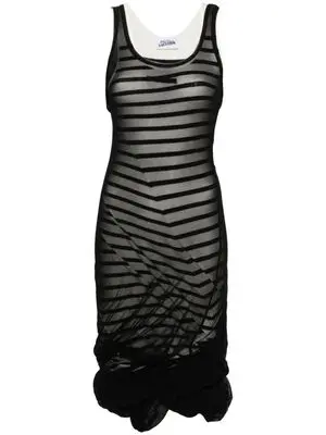 JEAN PAUL GAULTIER The Marinière Striped Maxi Dress - White