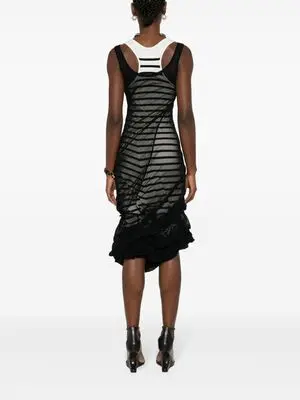 JEAN PAUL GAULTIER The Marinière Striped Maxi Dress - White