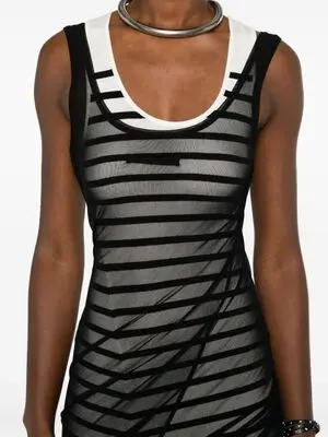 JEAN PAUL GAULTIER The Marinière Striped Maxi Dress - White