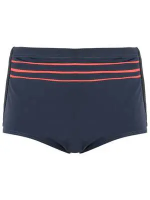 AMIR SLAMA Striped Low-rise Trunks - Grey