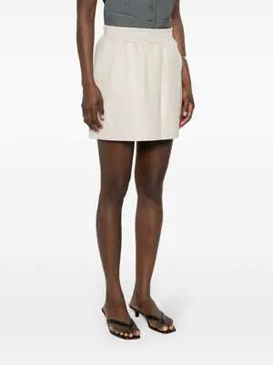 ARMA Mare Leather Skirt - Neutrals