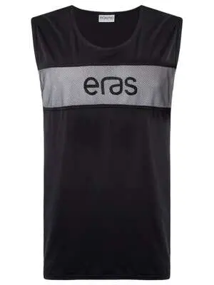 AMIR SLAMA X Erasmo Logo Tank T-shirt - Black
