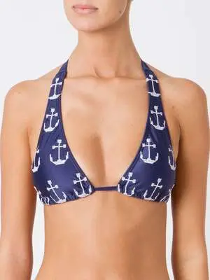 AMIR SLAMA Embroidered Bikini Top