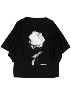 Undercover Rose-print Cotton T-shirt