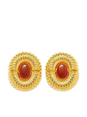 DESTREE Embossed Stud Earrings