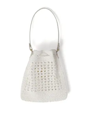 Miu Miu Woven Raffia Mini Bag