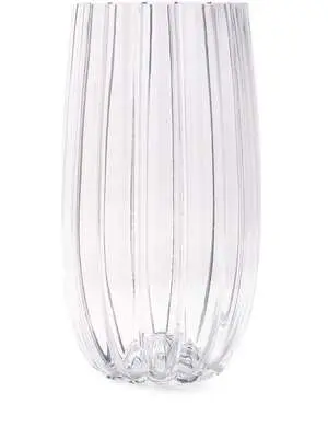 POLSPOTTEN Large Melon Glass Vase - White