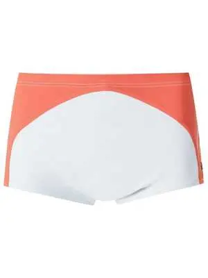 AMIR SLAMA Panelled Low-rise Trunks - White