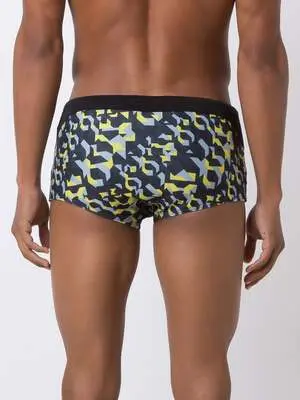 AMIR SLAMA Geometric Print Trunks