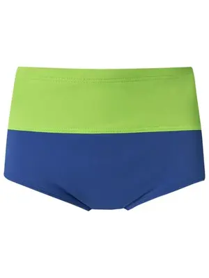 AMIR SLAMA Two-tone Trunks - Blue