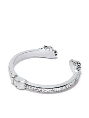 NIALAYA JEWELRY Panther Engraved Bangle Bracelet