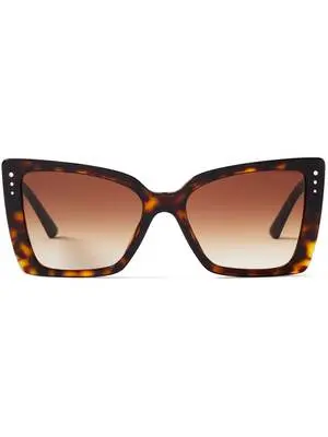 JIMMY CHOO Lorea Cat-eye Sunglasses - Brown