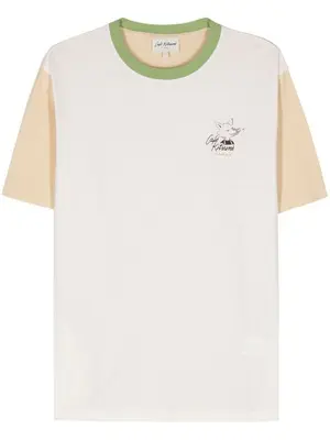 CAFÉ KITSUNÉ Colourblock T-shirt