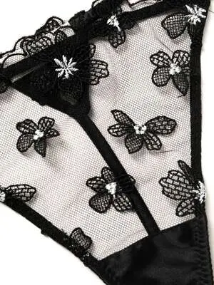 FLEUR DU MAL Petal Embroidered V-string