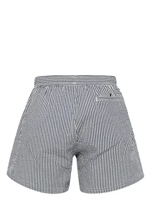 BOSS Velvetfish Striped Swim Shorts - Blue