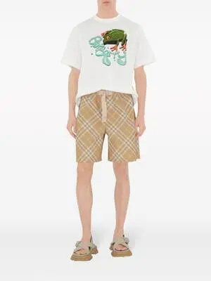 Burberry Check Print Shorts