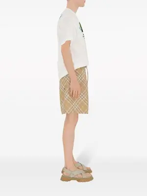 Burberry Check Print Shorts