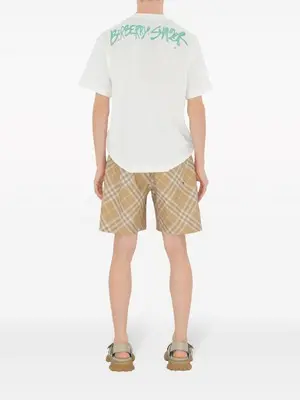 Burberry Check Print Shorts