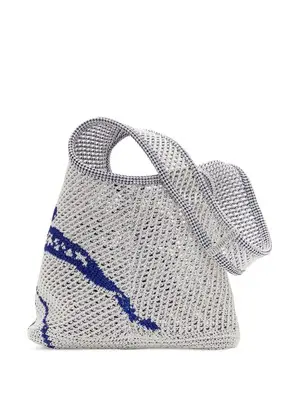 Burberry Equestrian Knight Crochet-knit Bag