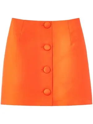 DESTREE Lucio Button-up Skirt - Orange