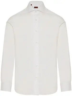 BARBA NAPOLI Spread Collar Shirt