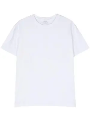Aspesi Rubberised-logo Cotton T-shirt - White