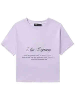Tout A Coup Straight Hem T-shirts For Women