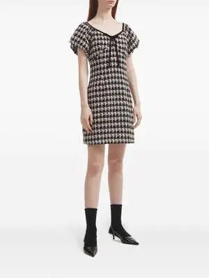 B+AB Puff-sleeve Tweed Dress