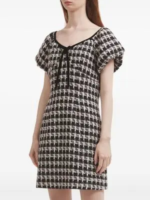 B+AB Puff-sleeve Tweed Dress