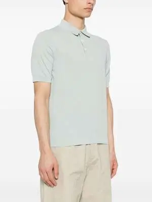 Eleventy Fine-ribbed Cotton Polo Shirt