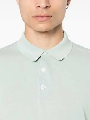 Eleventy Fine-ribbed Cotton Polo Shirt