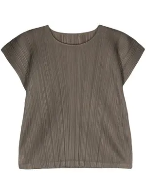Issey Miyake Monthly Colors: March Pleated Top - Green