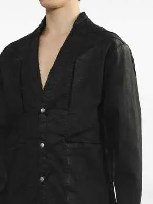 Rick Owens Jumbo Coated-finish Shirt