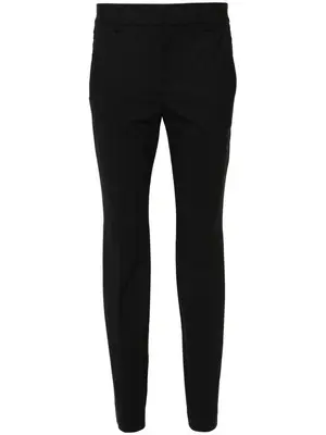 Brunello Cucinelli Slim-cut Cigarette Trousers - Black