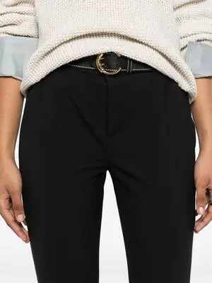 Brunello Cucinelli Slim-cut Cigarette Trousers - Black