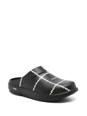 Undercover Graphic-print Platform Clogs