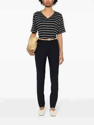 Brunello Cucinelli Slim-cut Cigarette Trousers - Blue