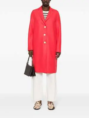 Harris Wharf London Button-up Wool Coat - Pink