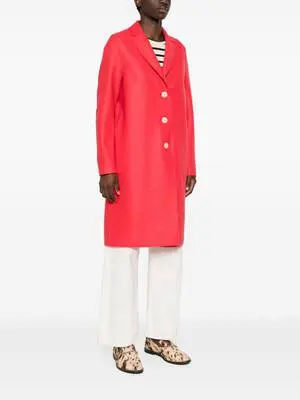 Harris Wharf London Button-up Wool Coat - Pink