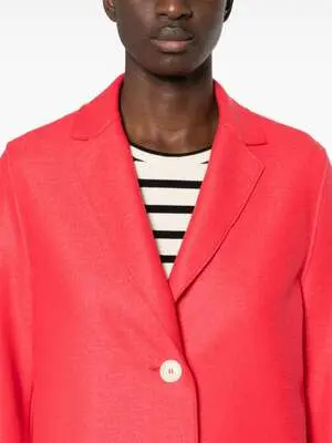Harris Wharf London Button-up Wool Coat - Pink