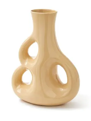 POLSPOTTEN Three Ears Ceramic Vase - Neutrals