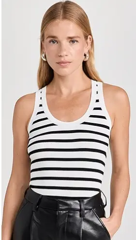 NOTHING PLEASE Estefania Tank - White Stripe